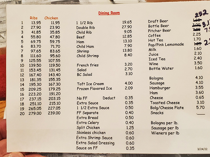 That menu numbering system might confuse first-timers, but veterans know "Chicken 5" means enough barbecue to feed your family reunion&mdash;with leftovers.