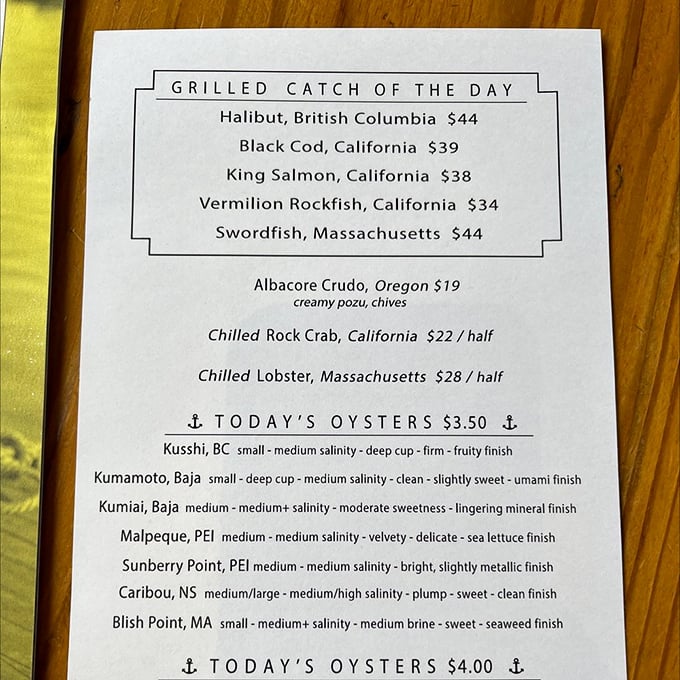 This isn't just a menu; it's a coastal road trip from British Columbia to Massachusetts, with delicious stops at every port.