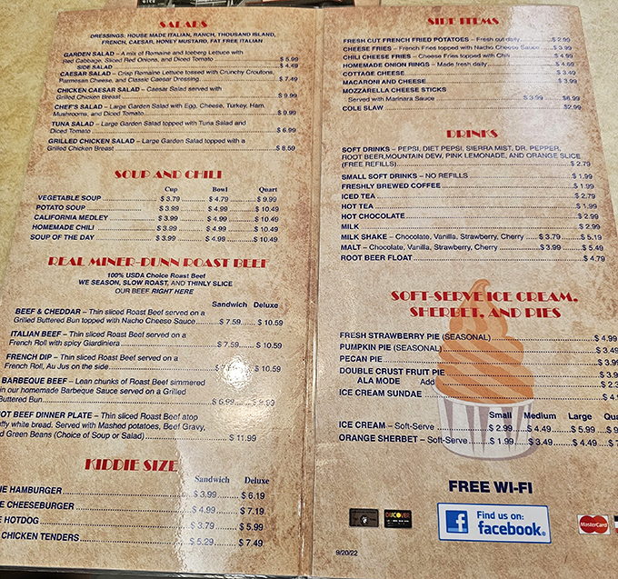 This menu isn't just a list of food&mdash;it's a historical document preserving the art of American diner cuisine in all its unpretentious glory.