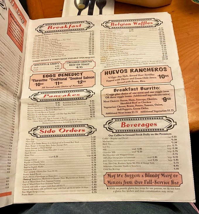A menu so extensive it could double as light reading material. The 101 omelets aren't just a catchy slogan &ndash; they're a delicious challenge.