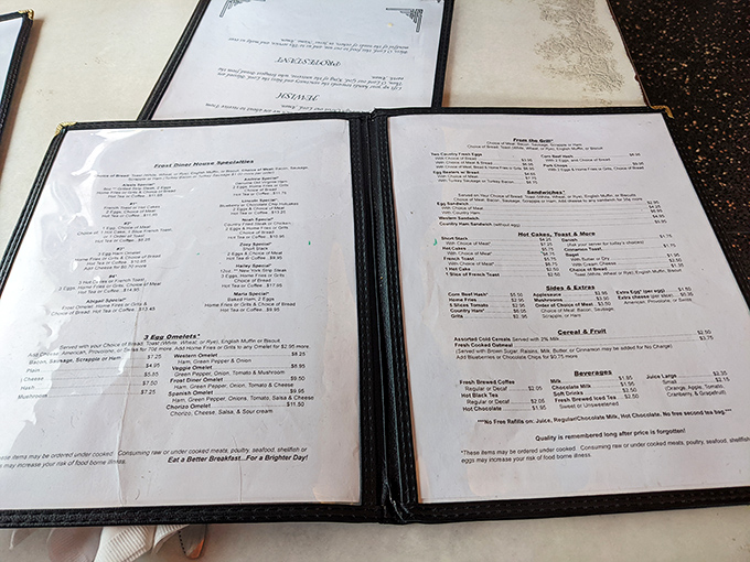 The menu at Frost Diner doesn't need fancy fonts or pretentious descriptions &ndash; just honest food that speaks the universal language of "yum."