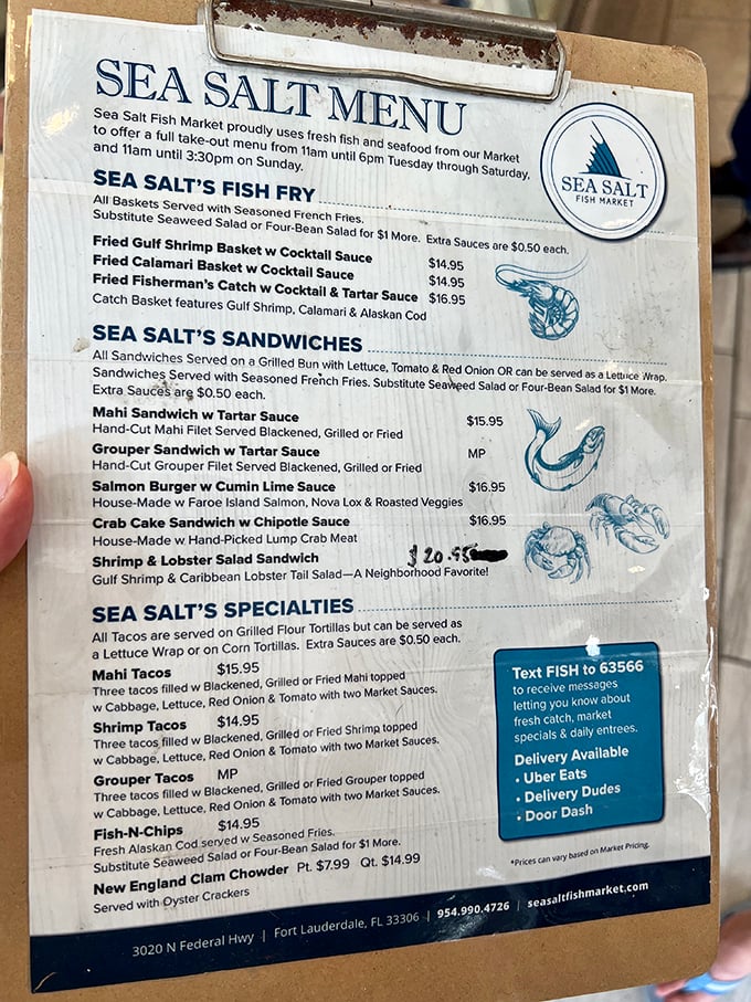 A menu that reads like a love letter to the ocean. From fish tacos to salmon burgers, each option promises a delicious maritime adventure.