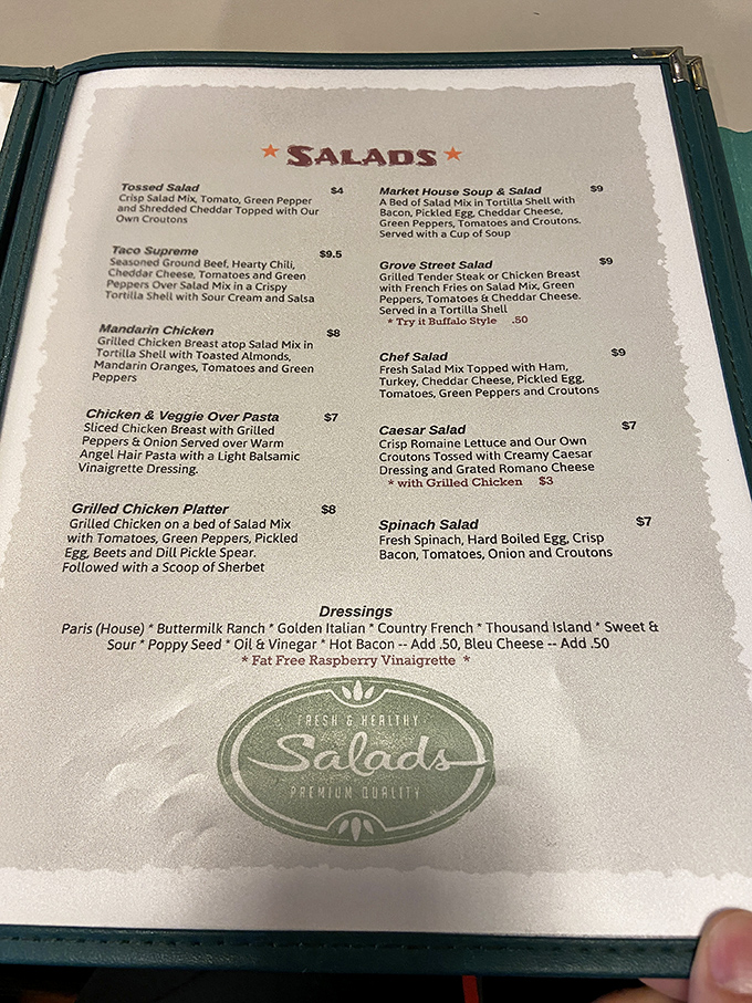 The salad menu reads like a love letter to fresh ingredients. That Taco Supreme is calling your name, and resistance is futile.