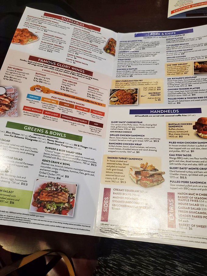 A menu that requires strategic planning. Like a coach with a playbook, you'll need to map your culinary game plan carefully here.