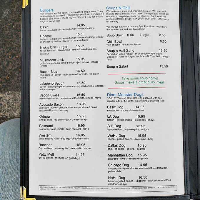 A menu that doesn't need fancy fonts or flowery descriptions&mdash;just honest food that speaks for itself.