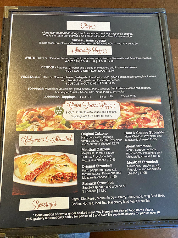 The menu reveals treasures like the Pierogi Pizza&mdash;a brilliant Pennsylvania fusion that would make both your Italian and Polish grandmothers proud.