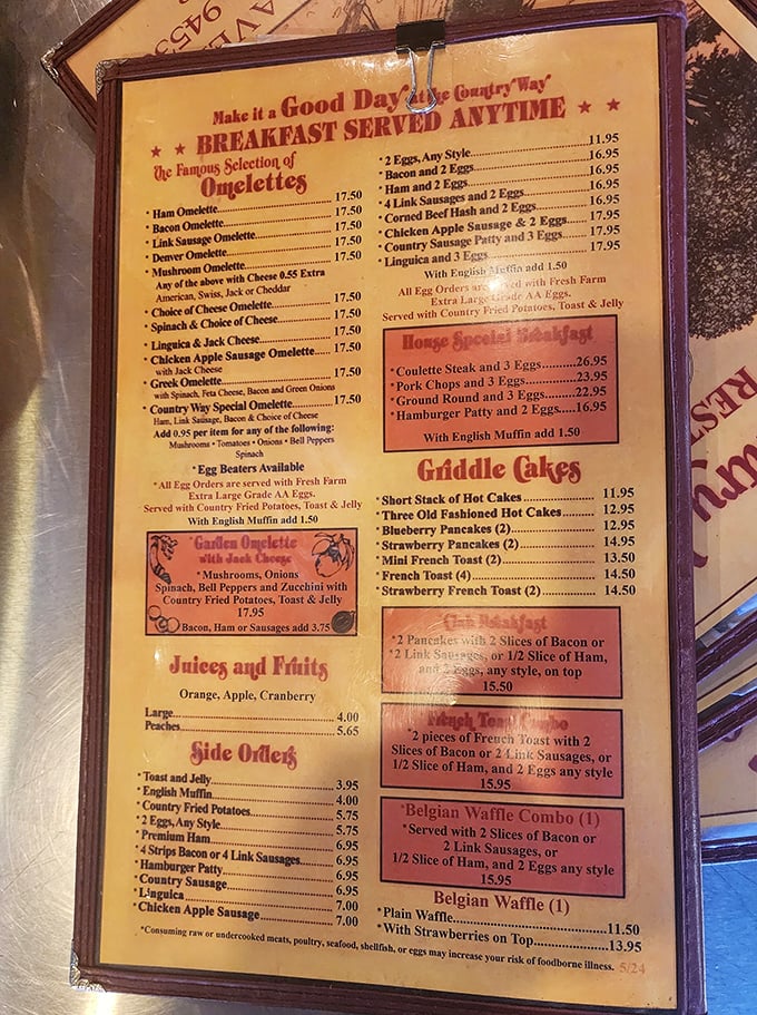 This menu isn't just a list&mdash;it's a roadmap to happiness. Studying it feels like preparing for the most delicious exam you'll ever take.