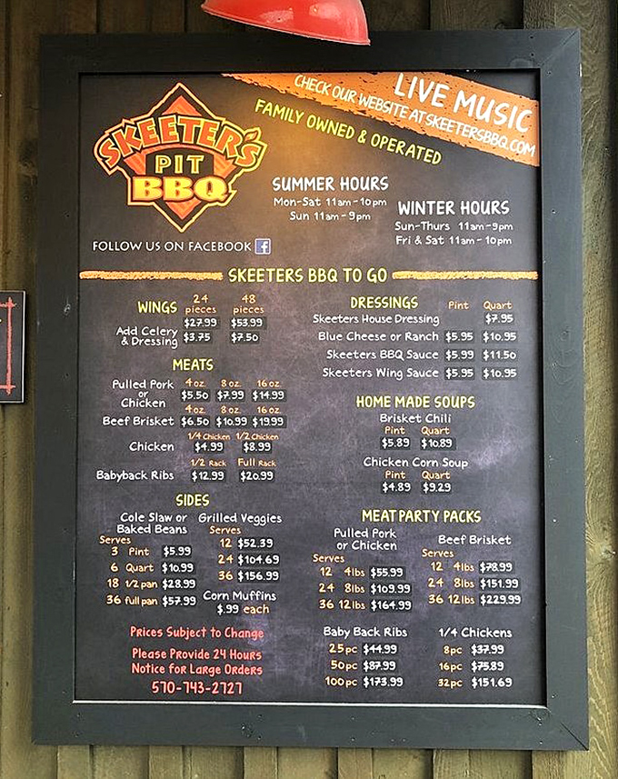 A menu board that doesn't mince words—just meat. The "Meat Party Packs" section is where friendships are either made or tested.