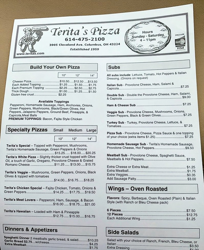 The menu reads like a love letter to Italian-American classics. Simple, straightforward, and utterly irresistible—just as comfort food should be.