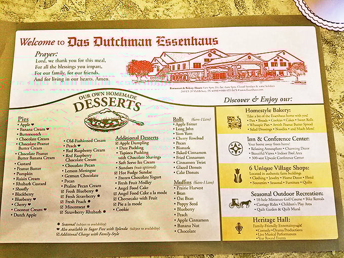 This dessert menu isn't just a list&mdash;it's a bucket list. With over 30 pie varieties, it's less "What should I order?" and more "How many visits will this take?"