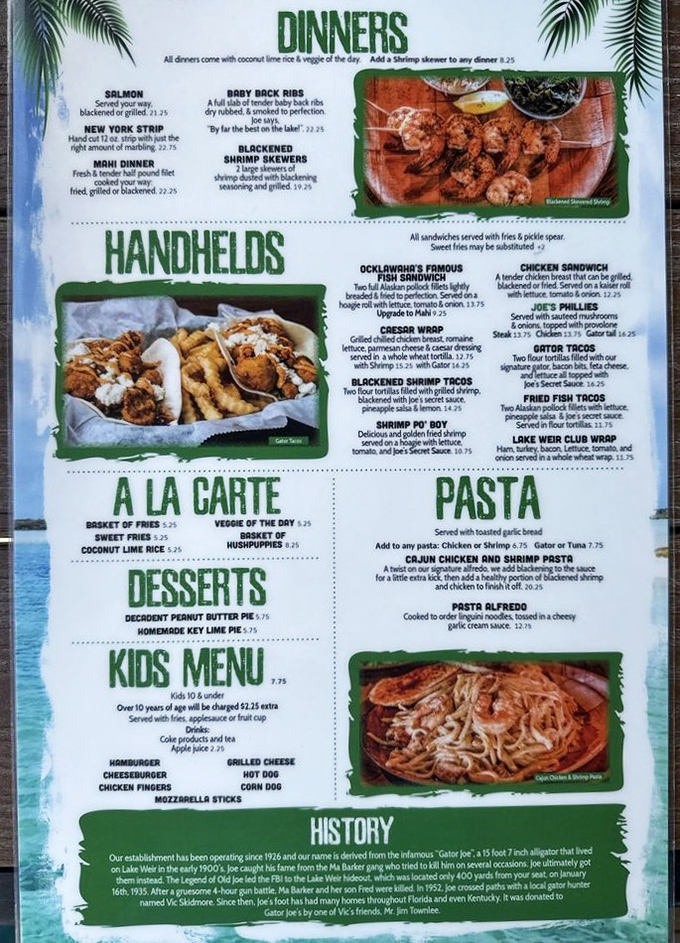 This isn't just a menu &ndash; it's a roadmap to culinary happiness in the Florida countryside.