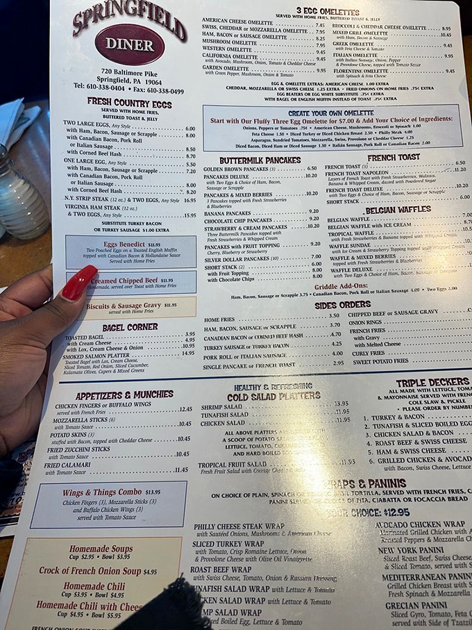 A menu so extensive it could double as light reading material. Decision paralysis has never been so delicious.