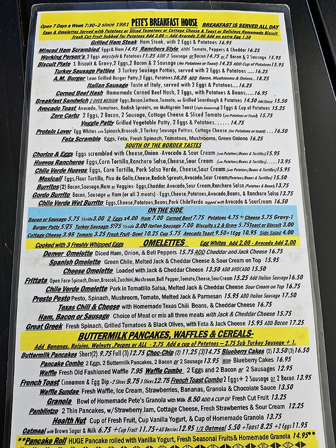 The chalkboard menu &ndash; simple, straightforward, and promising delights that would make Neptune himself swim ashore. Those seafood options are calling my name!