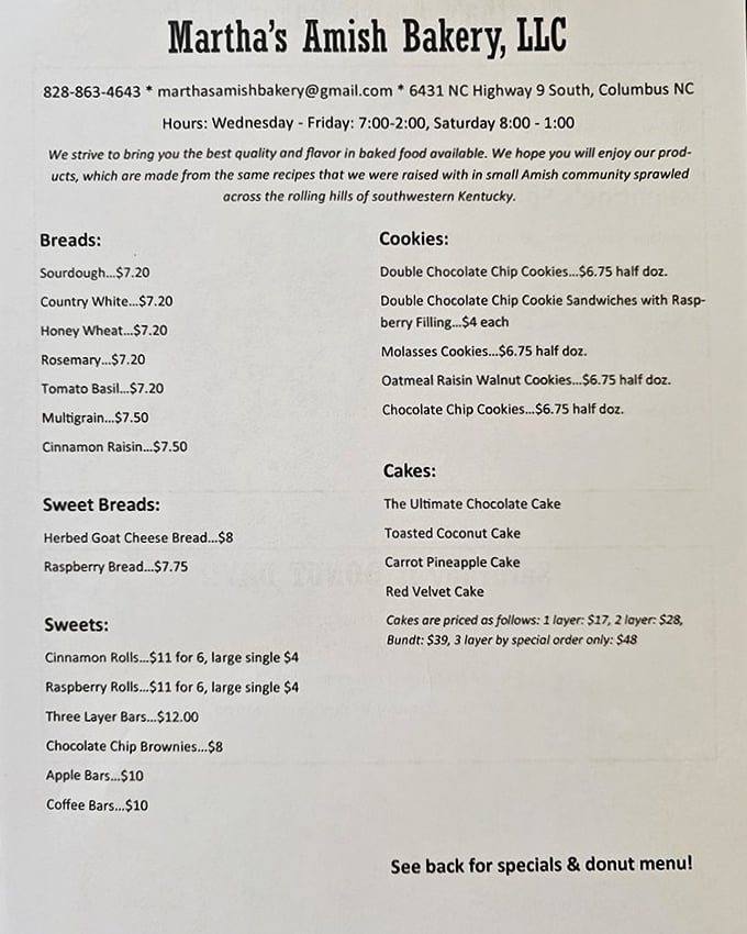 The menu reads like a love letter to traditional baking. Each item represents generations of know-how that no culinary school could possibly teach.