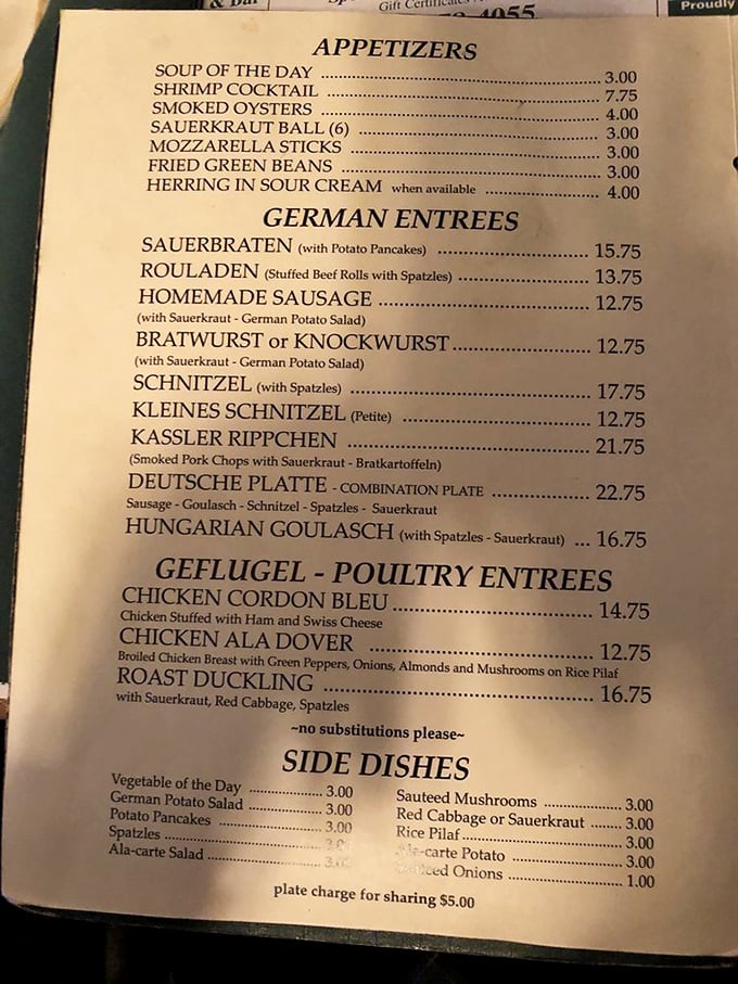 This menu isn't just a list of dishes&mdash;it's a passport to Germany without the jet lag or lederhosen requirement.