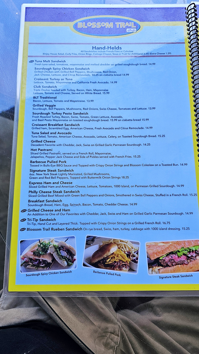 The menu reads like a love letter to comfort food classics. Each description promises a plate that'll make you want to high-five your server.