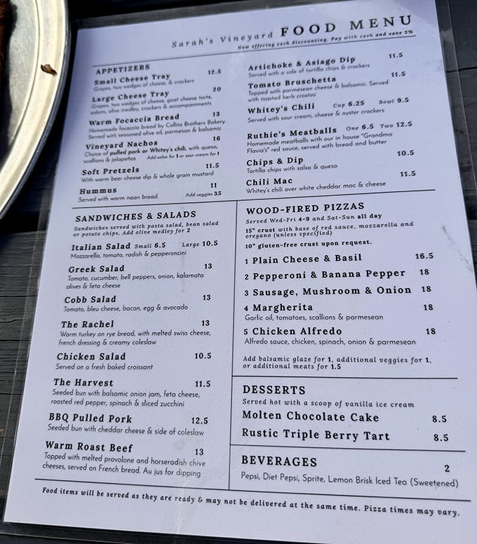 The menu reads like a love letter to comfort food with an upscale twist. Wood-fired pizzas steal the show, but don't sleep on Whitey's Chili!