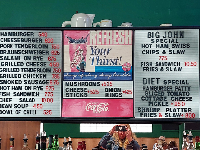 This menu board is like the Constitution of comfort food&mdash;straightforward, enduring, and guaranteeing your right to pursue happiness through cheeseburgers. 