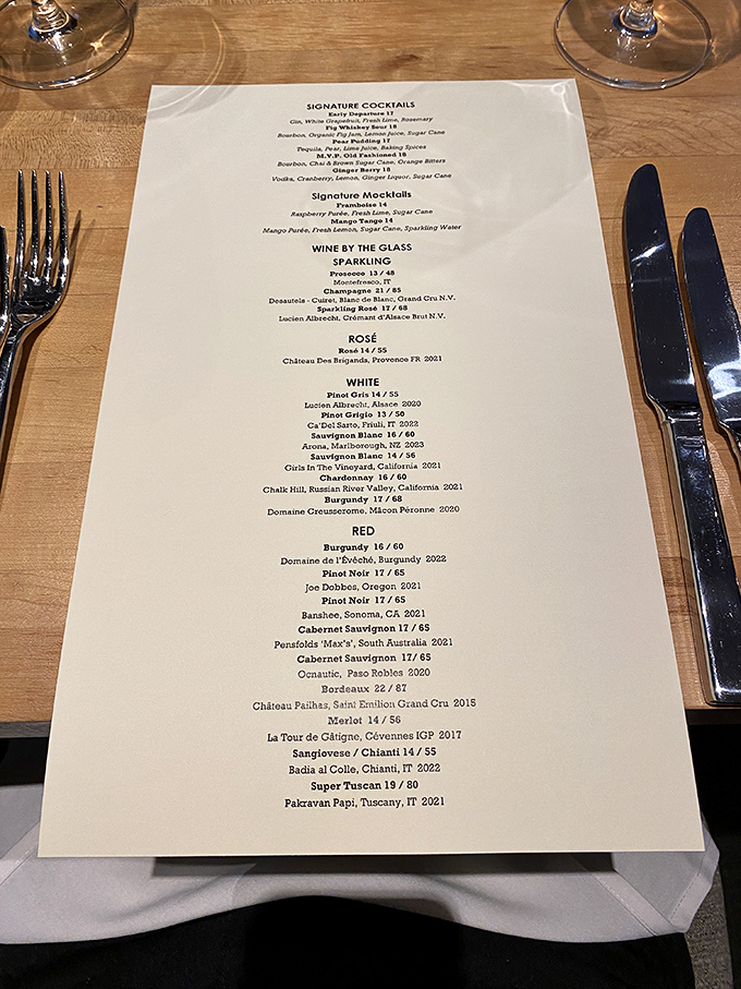 A wine list that reads like a passport to the world's best vineyards&mdash;Italy, France, California, and beyond&mdash;paired perfectly with seasonal Italian cuisine.