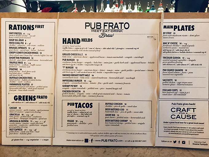 A menu that reads like a love letter to comfort food, with each description promising flavors worth crossing county lines to experience.