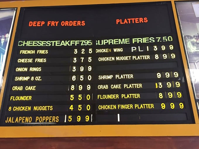 This illuminated menu board is Delaware's version of the Rosetta Stone, deciphering the path to sandwich nirvana for hungry patrons.