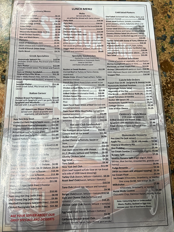 The menu at Stadium Diner isn't just extensive&mdash;it's practically a novel with a delicious plot twist on every page.