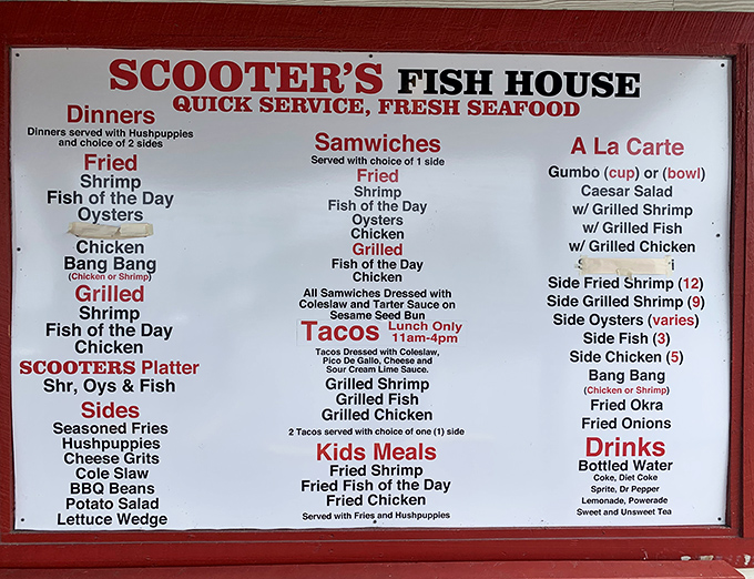 The menu board &ndash; a mathematical equation where time of day plus hunger level equals the perfect buffet strategy. Veterans know to study it carefully.