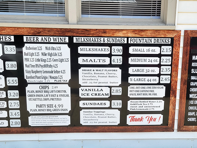 Simple menus tell the greatest stories &ndash; beer, sandwiches, and milkshakes that'll make you believe in happiness again.
