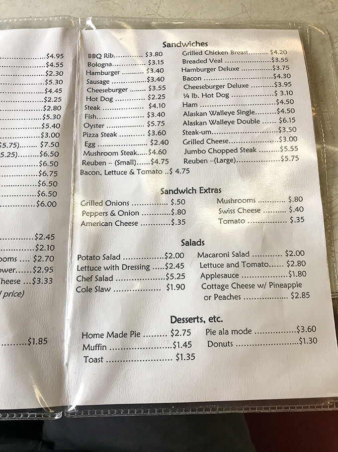 A menu where inflation seems to have taken a decades-long vacation. Simple food, honest prices, zero culinary buzzwords.