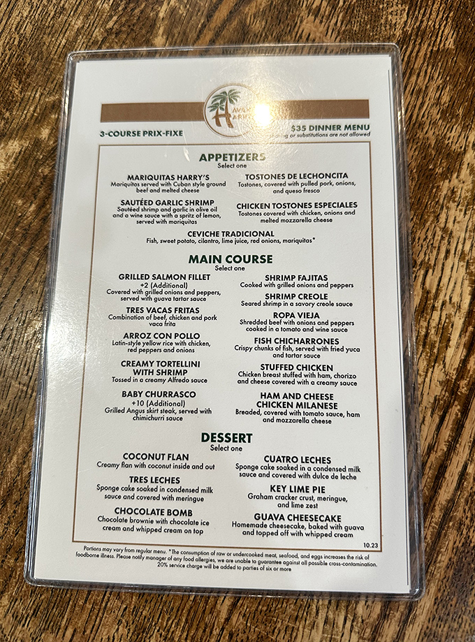 This menu isn't just a list of dishes&mdash;it's a roadmap to happiness. Each item promises a flavor explosion that might require loosening your belt a notch.