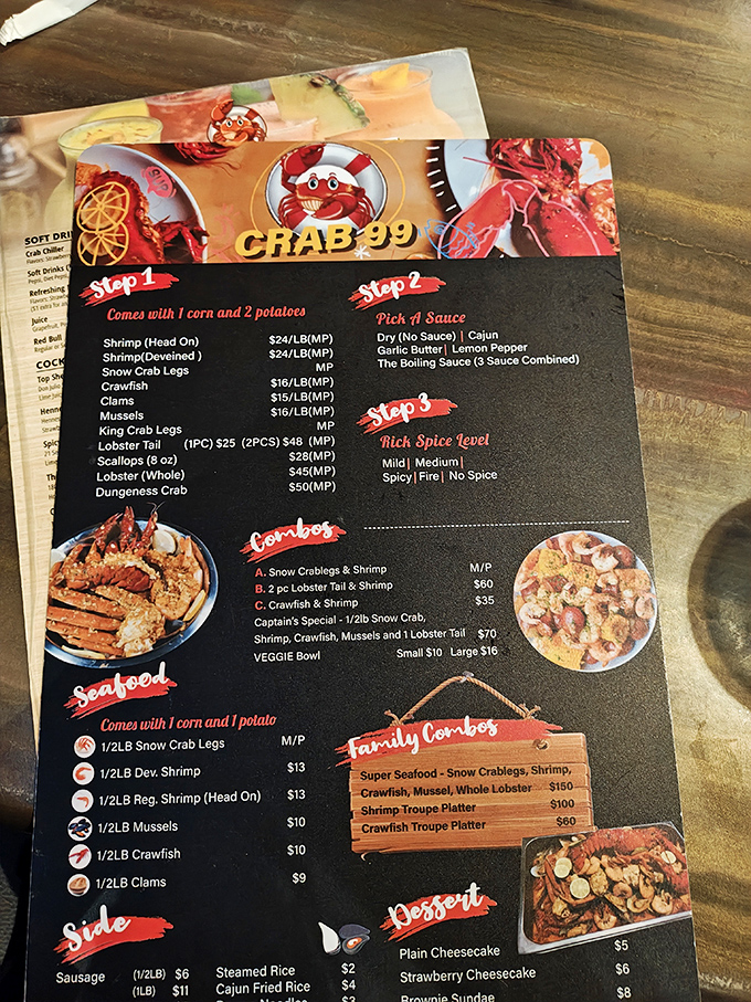 The menu reads like a love letter to seafood enthusiasts &ndash; a three-step journey from selection to satisfaction.