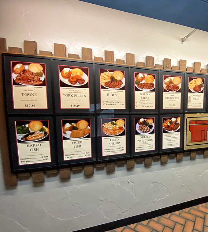The menu board is a beautiful throwback&mdash;illuminated food photos that somehow make everything look simultaneously mouthwatering and like it's 1978. Those prices, though!
