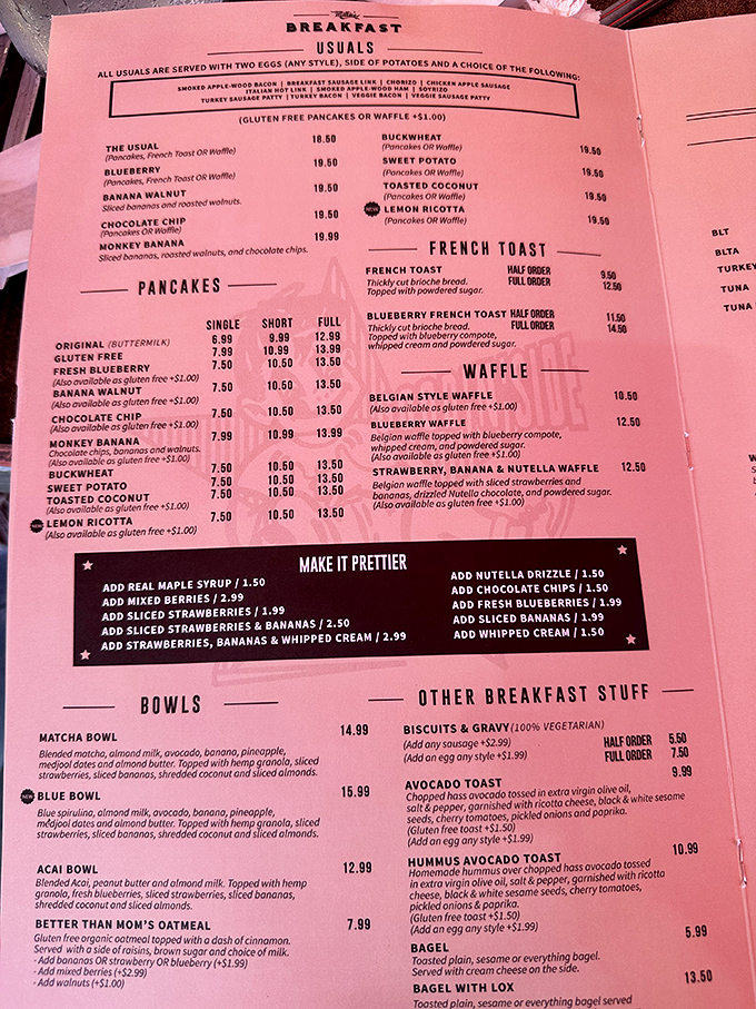 This menu isn't just a list of options&mdash;it's a choose-your-own-adventure novel where every ending involves delicious satisfaction and possibly a nap.