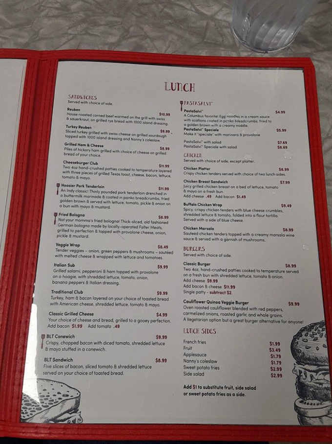 A menu that doesn't need fancy fonts or pretentious descriptions—just honest food that makes decision-making the hardest part of your meal.