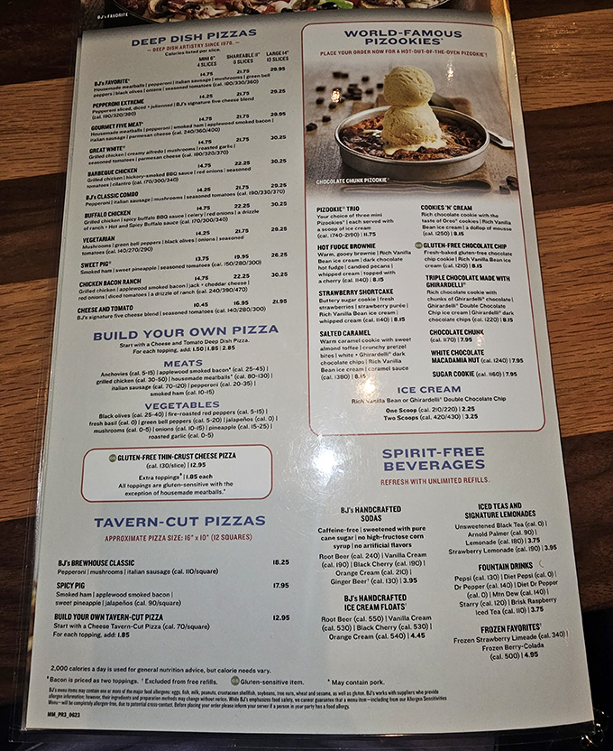 The menu at BJ's is like a choose-your-own-adventure book where every ending involves deliciousness. Those Pizookies aren't messing around!