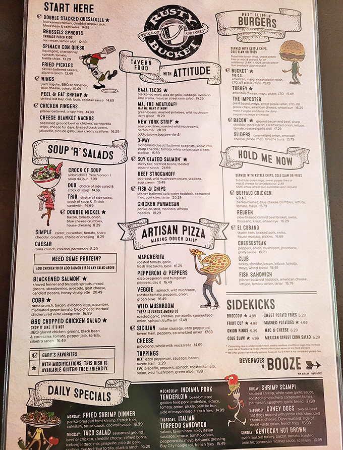 A menu that reads like comfort food's greatest hits album, with enough variety to satisfy the burger enthusiast, the salad seeker, and everyone in between.