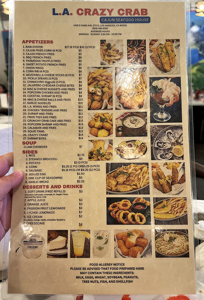 This menu reads like a seafood lover's bucket list. Decisions, decisions &ndash; though "one of everything" is always an option.