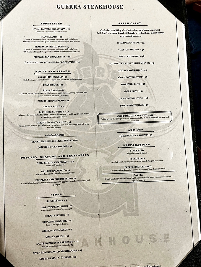 A menu that gets straight to the point: exceptional cuts of meat prepared with reverence and skill, no dictionary required.