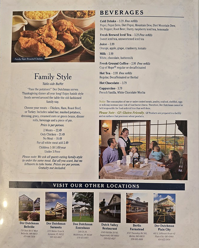 The menu reads like a love letter to comfort food. When they say "family style," they mean the kind of family where everyone leaves happier and at least five pounds heavier. 
