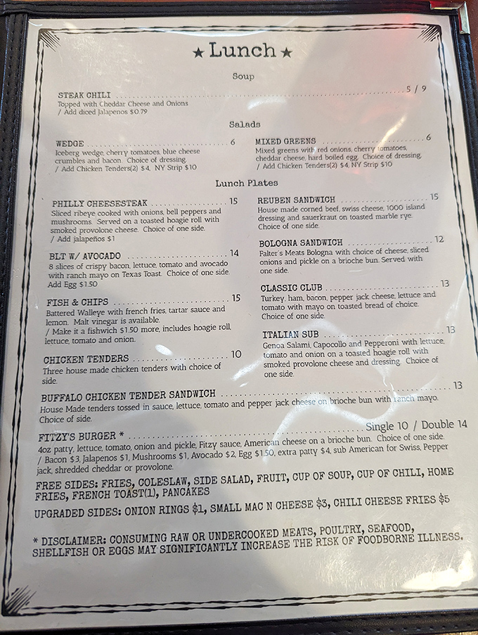 A menu that reads like comfort food poetry&mdash;each item promising the kind of satisfaction that makes you want to high-five the chef.