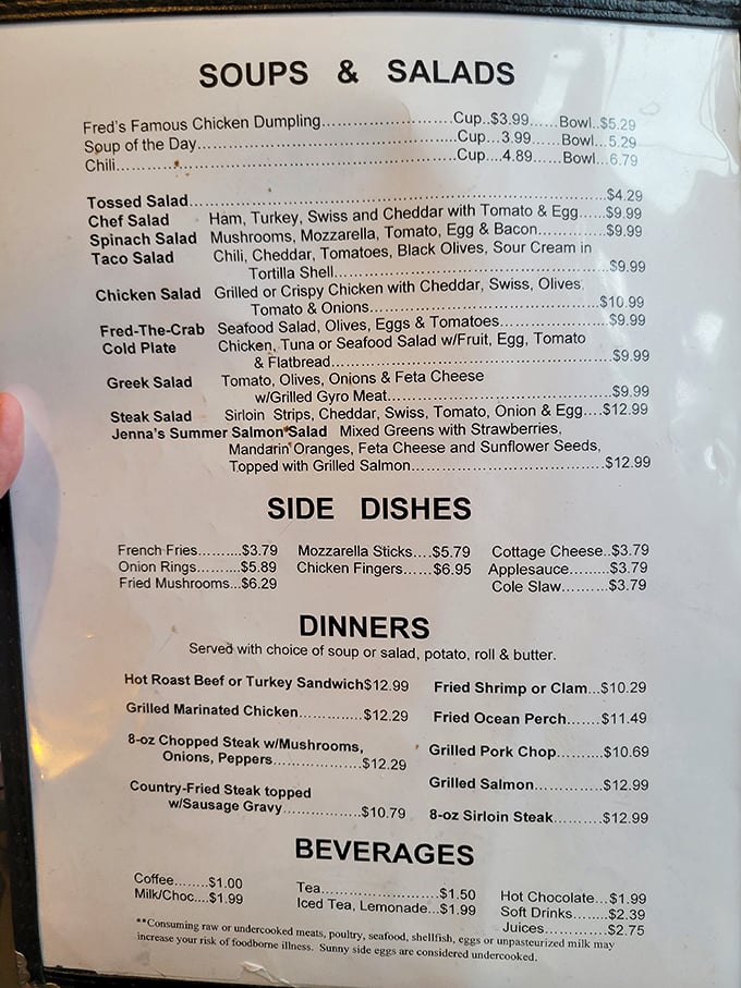 A menu that doesn't need fancy fonts or farm genealogies to impress&mdash;just honest food at prices that won't require a second mortgage.