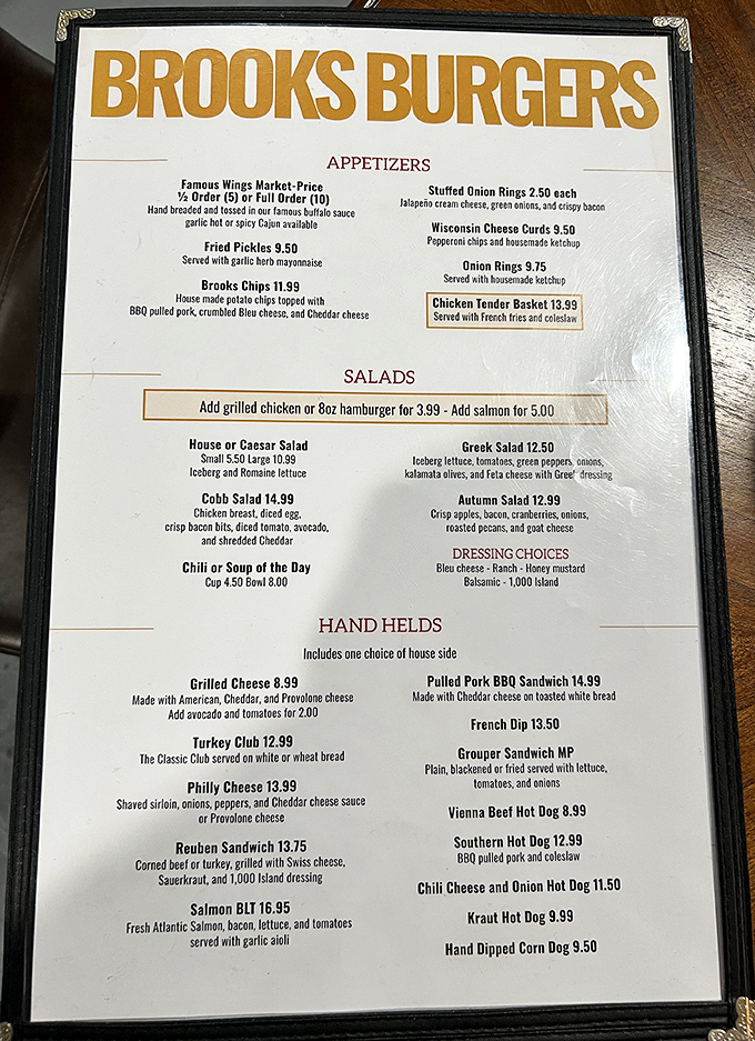 This menu isn't just a list—it's a roadmap to happiness with choices that make decision-making deliciously difficult.