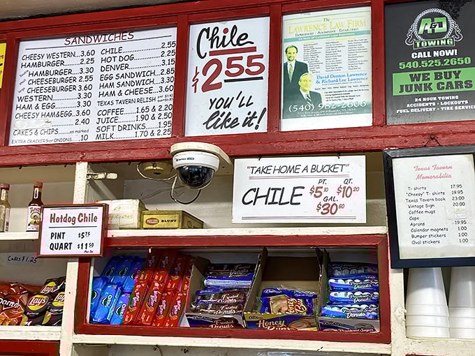 The menu board tells you everything you need to know&mdash;no fancy descriptions, no pretentious ingredients, just honest food at prices that won't make your wallet weep.