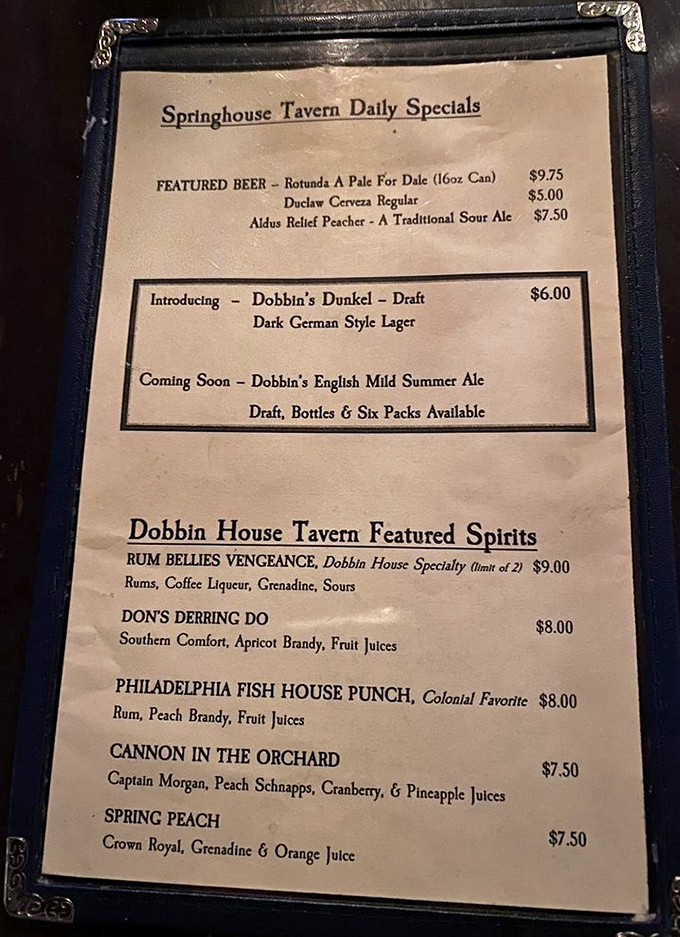 Colonial cocktails with modern flair! The Rum Bellies Vengeance might have you signing the Declaration of Independence before dessert arrives.