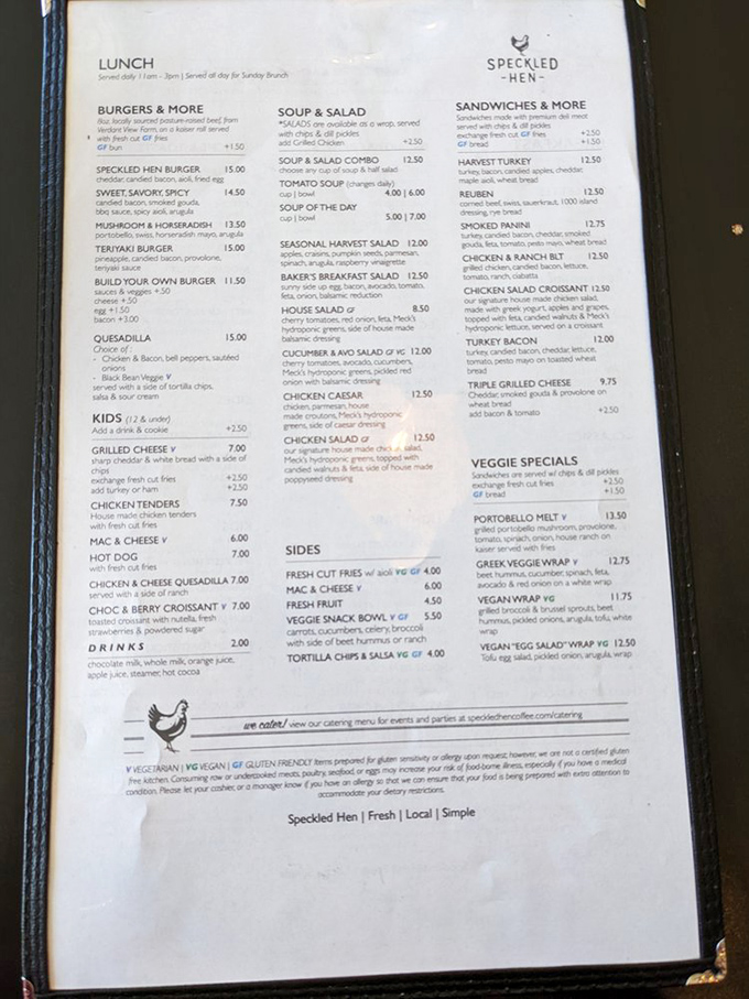 A menu that reads like a love letter to breakfast and lunch enthusiasts. Each item promises a flavor adventure worth embarking on&mdash;decision paralysis guaranteed.