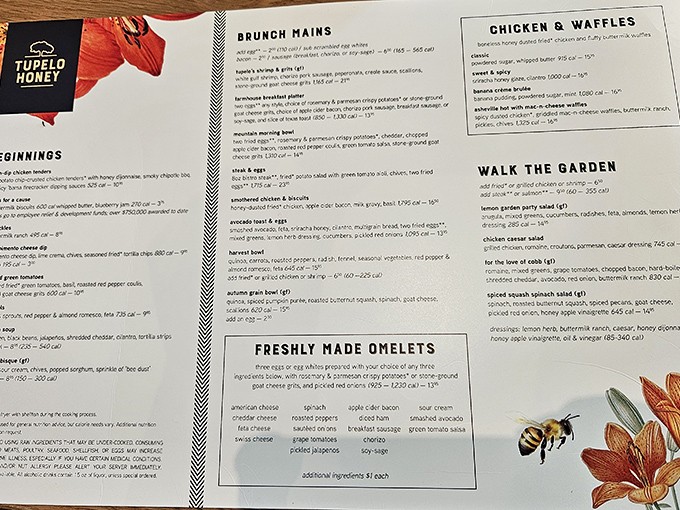 A menu that reads like a love letter to the South, where every dish promises a story and every bite delivers a happy ending.
