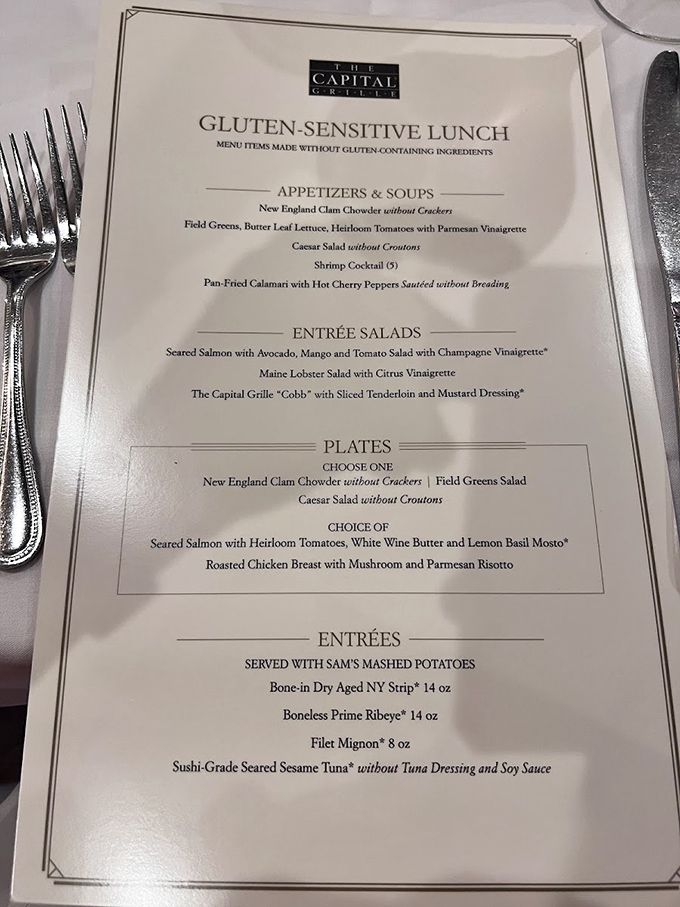 A menu that doesn't waste time with unnecessary frills. When your brisket, ribs, and pulled pork are this good, you don't need a novel-length menu.