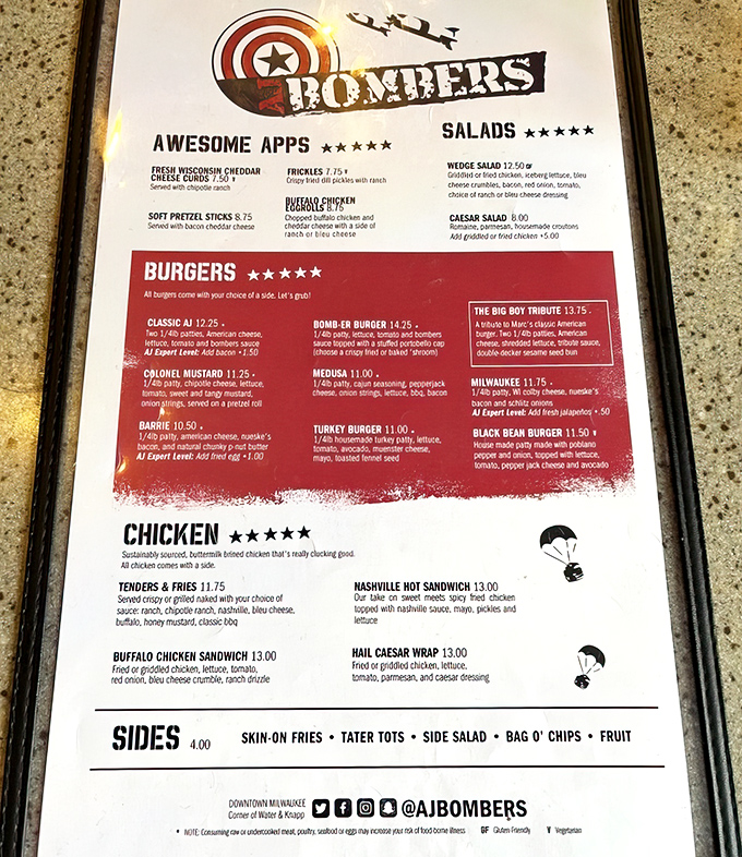 This menu isn't just a list of food&mdash;it's a roadmap to happiness. The Barrie Burger with its crowning fried egg has changed lives and expanded waistlines.