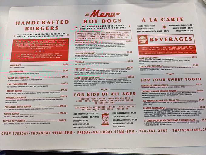 This isn't just a menu&mdash;it's a roadmap to happiness. Each item represents a different route to satisfaction, with milkshakes as the ultimate destination.