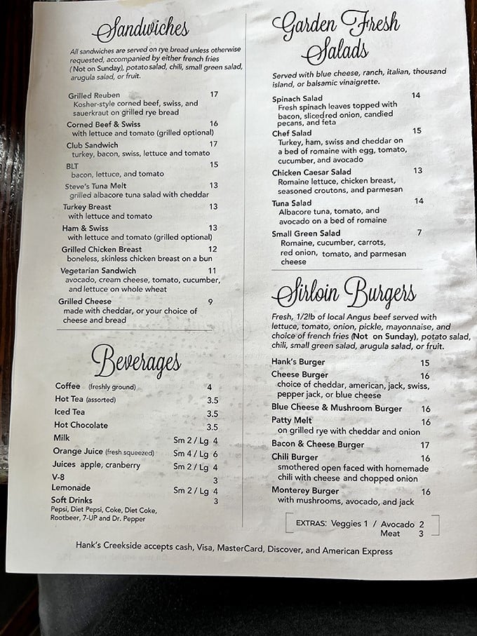 A menu that doesn't need fancy fonts or pretentious descriptions&mdash;just honest food that makes you want to order one of everything.